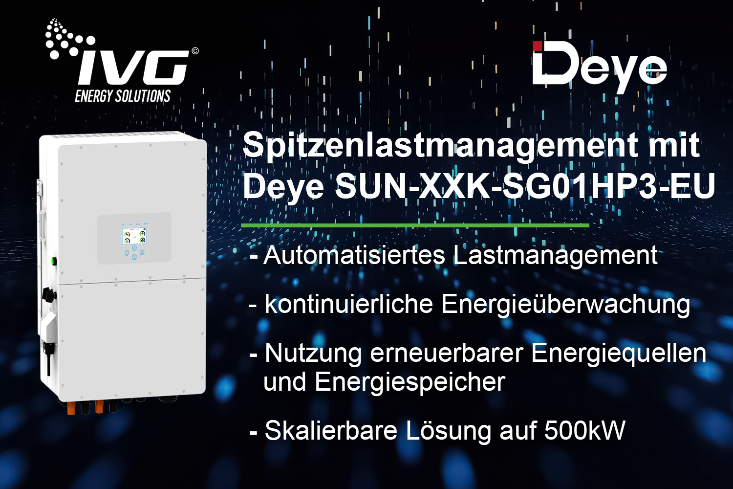 Effizientes und automatisiertes Spitzenlastmanagement mit Deye